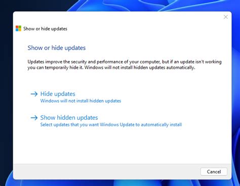 Windows Show Or Hide Updates Troubleshooter Windows Show Or Hide Updates Troubleshooter