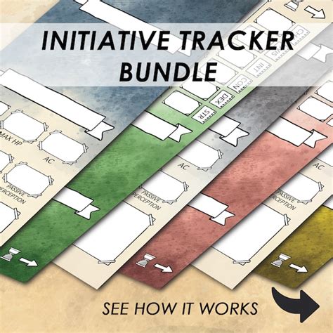 Dnd Player Turn Tracker Etsy Uk