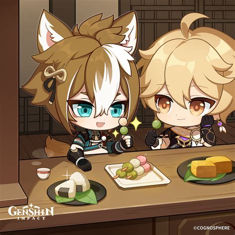 Aether And Gorou Genshin Impact Danbooru