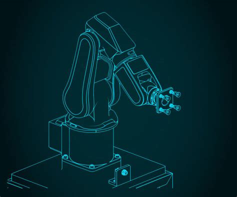 510 robotic arm sketch stock illustrations royalty free vector