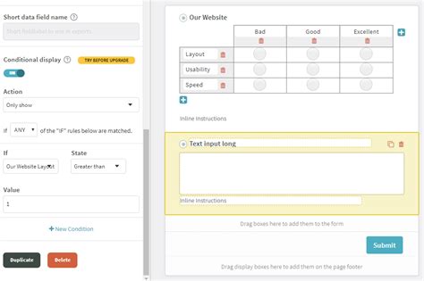 Conditional Display