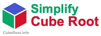 Simplify Cube Root Calculator