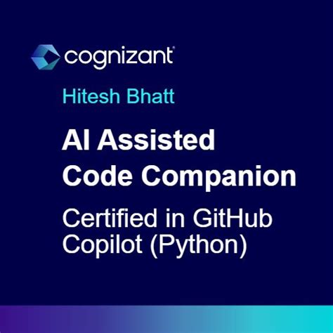 Hitesh Bhatt On Linkedin Recently I Have Completed Ai Assisted Code Companion Github Copilot Is A