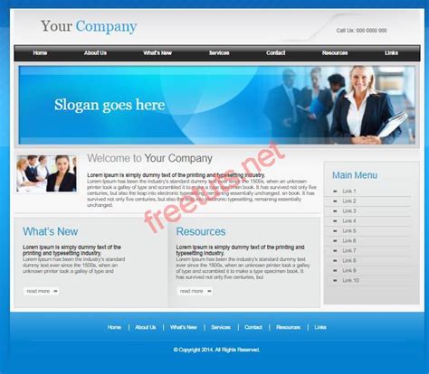 Chia sẻ mẫu HTML template đơn giản cho các bạn tập cắt CSS