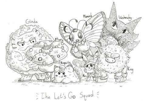 Pokemon Lets Go Team By Konpeitobread On Deviantart