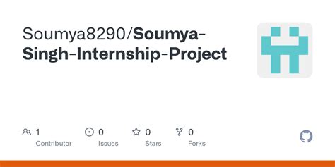 Github Soumya8290soumya Singh Internship Project
