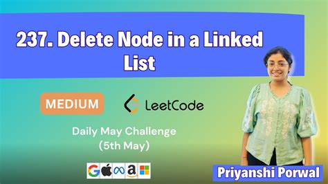 237 Delete Node In A Linked List Linked List O1 Solution C