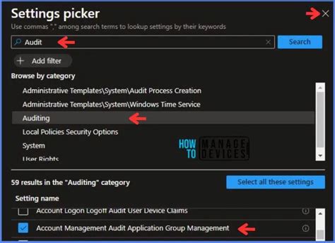 create intune audit application group management policy htmd blog