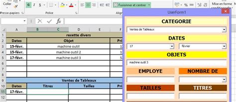 Xl 2013 Userform Avec Deux Combobox Macros Et Vba Excel