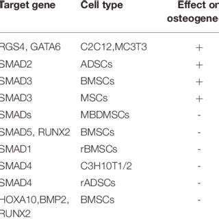 MiRNAs Regulate Osteogenic Differentiation By Wnt Signaling Pathway