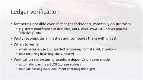 Data Integrity With Sql Database Ledger Ppt