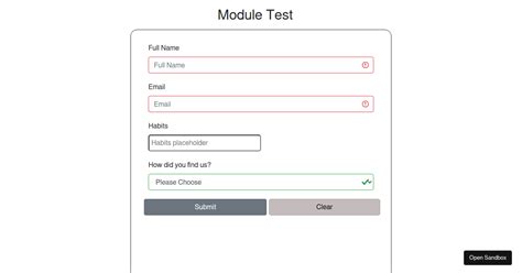 Json Component React Codesandbox