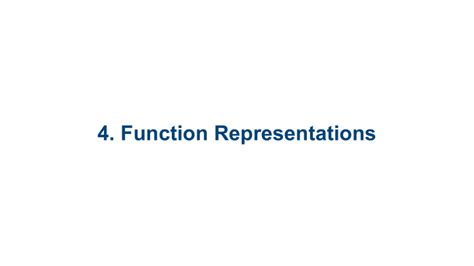 PPT 4 Function Representations 4 1 Plotting Functions 4 2 Return