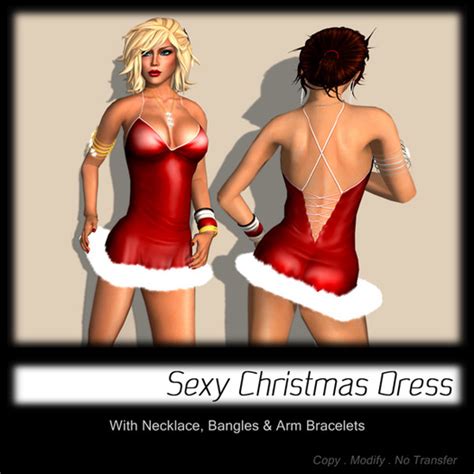 Second Life Marketplace Mpp Sexy Christmas Dress Red