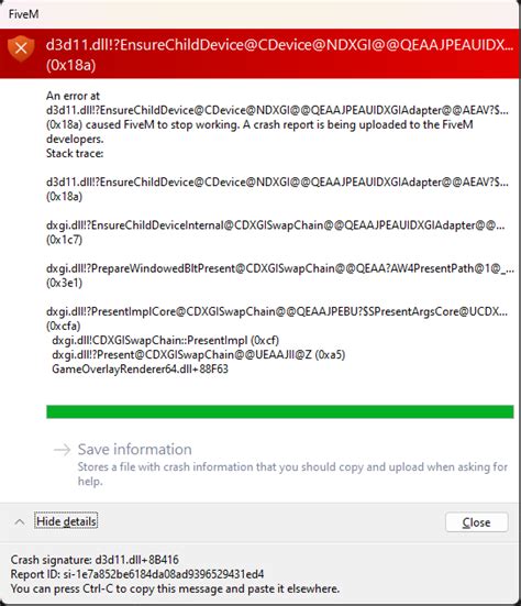 Resmon Window Position Causing FiveM Client Crash Bug Reports Cfx