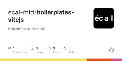 Github Ecal Mid Boilerplates Vitejs Boilerplates Using Vite Js