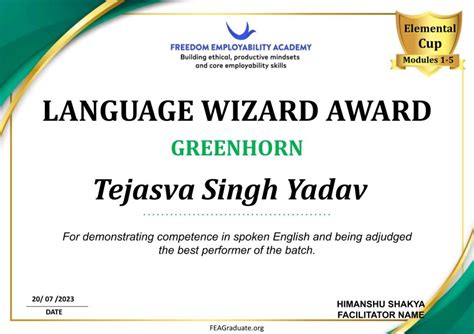 Tejasava Singh Yadav On Linkedin Feaindia Ucer Professionalcommunication Skillsdevelopment