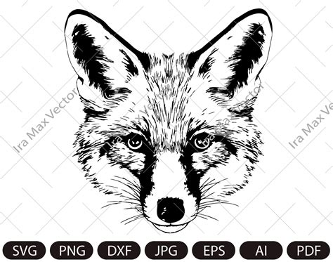 Fox Head Svg Fox Face Svg Fox Svg Fox Mascot Svg Fox Etsy México