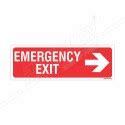 Emergency Exit Right Arrow Sign Protector FireSafety