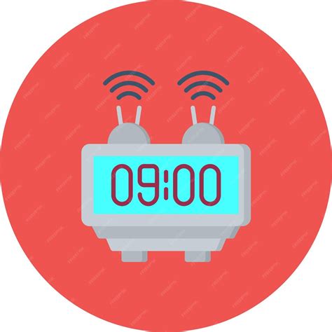 Premium Vector Smart Clock Flat Illustration