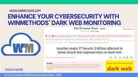 enhance your cybersecurity with winmethods dark web monitoring