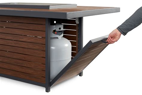 Outdoor Greatroom Co Kenwood Rectangular Chat Height Gas Fire Table