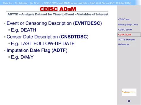 Cdisc Sdtm And Adam For Survival Data Pptx