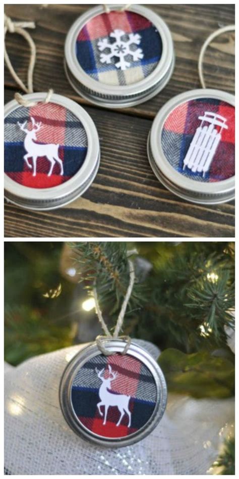 30 Simple And Festive Mason Jar Lid Ornaments For Christmas Decoration In 20 Minutes