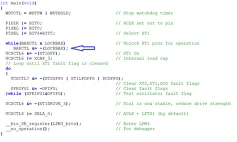 Msp430f5659 Why Lockbak Bit Cleared In Bakctl Register During Xt1