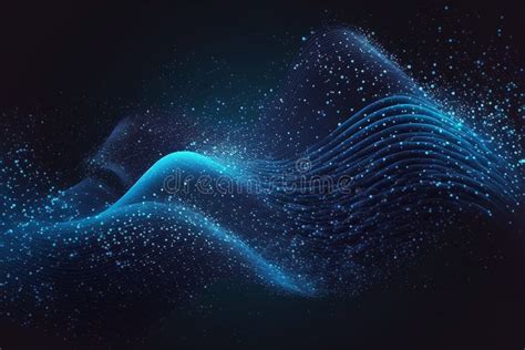 Abstract Lines And Dots Connect Background Illustration Ai Generative Stock Illustration