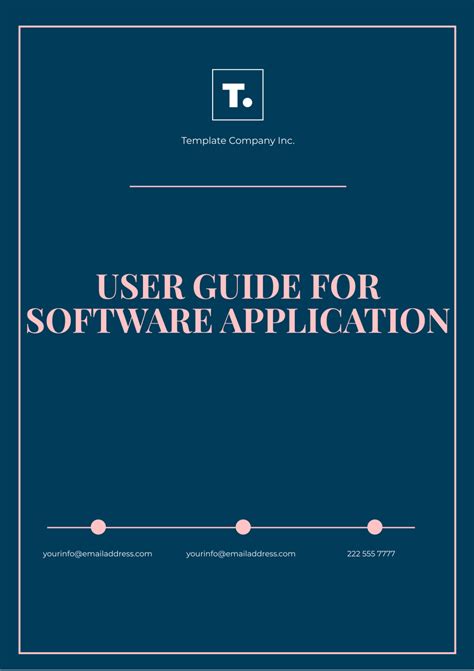 free user guide for software application template to edit online