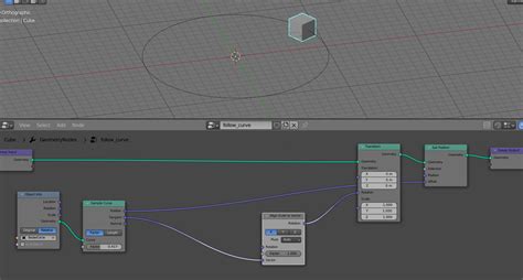 geometry nodes make an object follow a curve