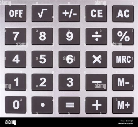 Keyboard Of Calculator Stock Photo Alamy