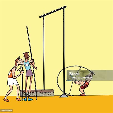 높이뛰기 선수 육상 경쟁에 대한 스톡 벡터 아트 및 기타 이미지 경쟁 경쟁자 그리기 Istock