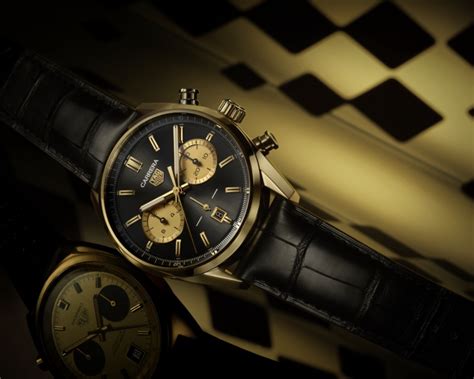 Tag Heuer Unveils Black And Gold Version Of Carrera Driving Watch Maxim
