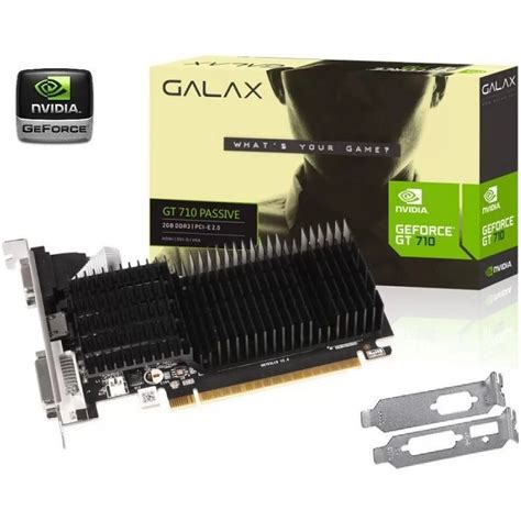 Placa Video Nvidia Geforce Gt 710 1gb DDR3 Hdmi - Multiview para até 3 ...