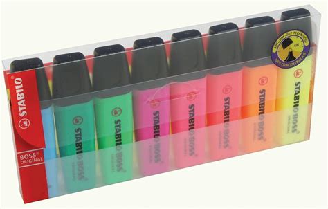 STABILO Boss Original Multi 8Pc (S) Marker-Markers (Multi, Multicolour ...