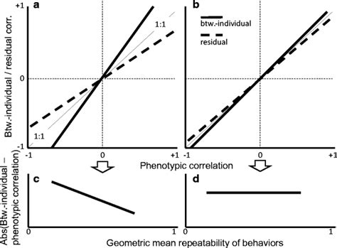 The Between Individual Correlation In Relation To The Phenotypic