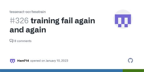 Training Fail Again And Again · Issue 326 · Tesseract Ocrtesstrain
