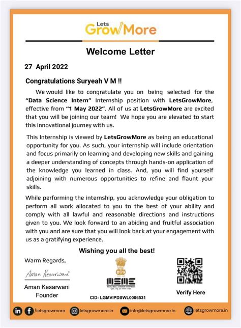 Data Science Intern Letsgrowmore By Suryeah V M Medium