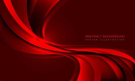 Premium Vector Abstract Red Wave Curve Motion Dynamic Design Modern