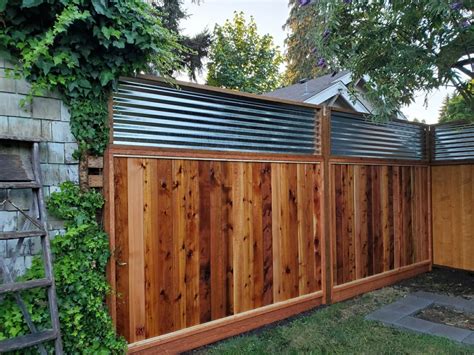 35 Ideas For Corrugated Metal Fence” To Create More Privacy On A Budget Crafty Daily