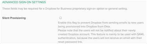 Dropbox Business Provisioning