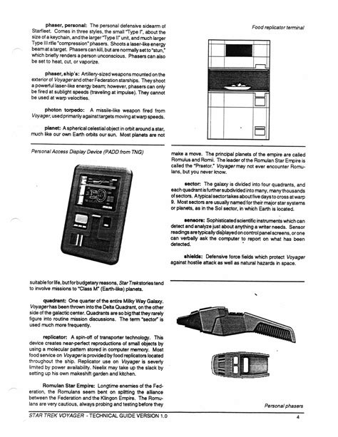 Star Trek Blueprints Star Trek Voyager Technical Manual
