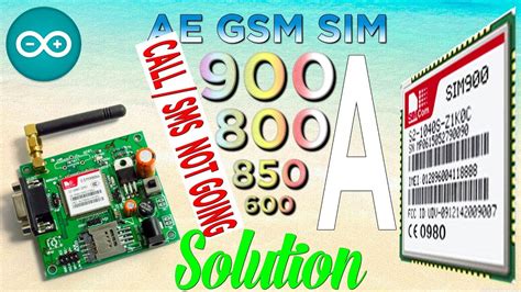 Solution Ae Gsm Sim900 Not Communicating With Arduino Sim 900 Not Making Call Sms Youtube