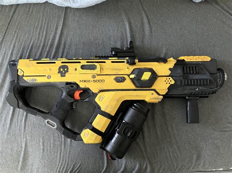 My Highly Customized Nerf Perses Mostly Cyberpunk Inspired R Nerf