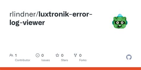 Github Rlindnerluxtronik Error Log Viewer
