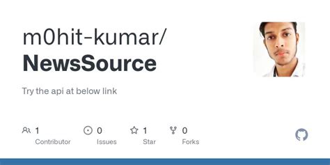 Mohit Kumar On Linkedin Github M0hit Kumarnewssource Try The Api