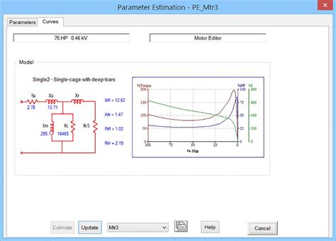 Motor Parameter Estimation Motor Starting Transient Stability