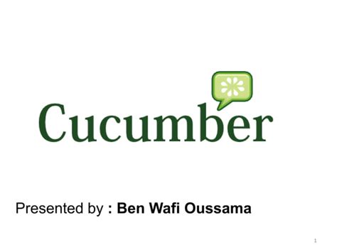 Cucumber Presenation Pptx Programming Languages Computing Cucumber Presenation Pptx Programming Languages Computing